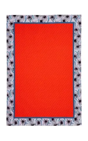 DAR ZÉRO STUDIO Printed Silk Scarf - Red