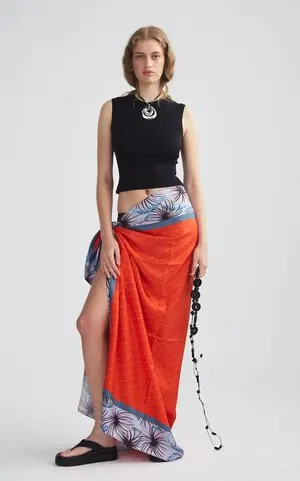 DAR ZÉRO STUDIO Printed Silk Scarf