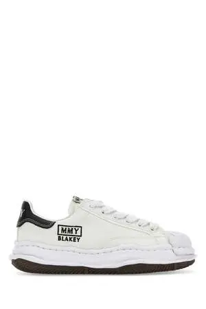 Mihara Yasuhiro Canvas Lace Up Sneakers - White