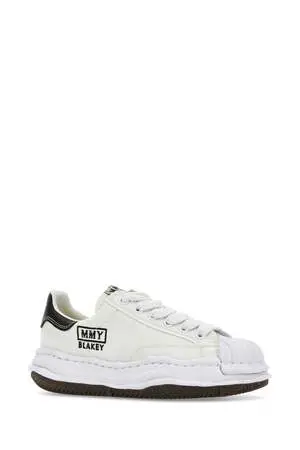 Mihara Yasuhiro Canvas Lace Up Sneakers - White