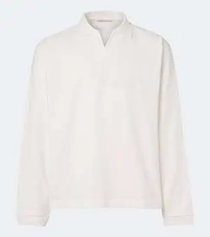 Studio Nicholson Cotton Polo Jersey Shirt - White