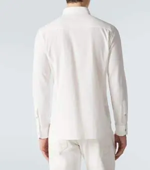 TOM FORD Cotton Corduroy Western Shirt - White