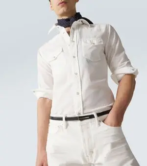 TOM FORD Cotton Corduroy Western Shirt - White