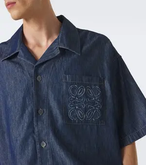 Loewe Anagram Cotton Chambray Shirt