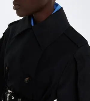 GANNI Cotton Trench Coat