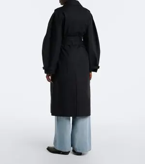 GANNI Cotton Trench Coat