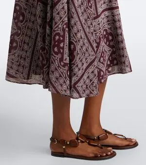 Veronica Beard Kitt Printed Cotton-blend Midi Dress