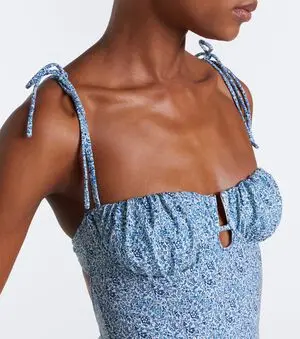 MONTCE Floral Maxi Dress - Blue