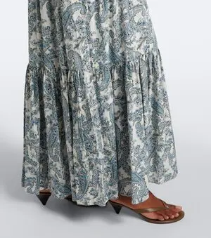 Veronica Beard Sama Printed Tiered Maxi Dress
