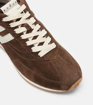 Hogan Suede Lace-up Sneakers - Brown