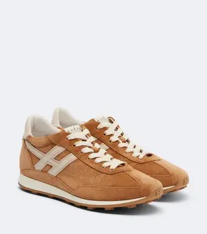 Hogan Suede Lace-up Sneakers - Brown