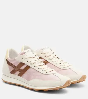 Hogan Suede Lace-up Sneakers - Pink