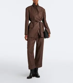 Brunello Cucinelli Monili Leather Ankle Boots