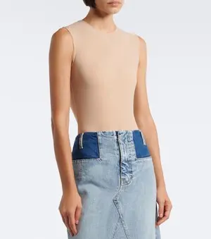 MAISON MARGIELA Jersey Bodysuit - Beige