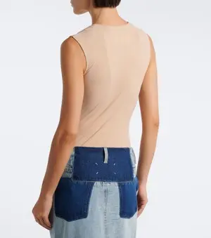 MAISON MARGIELA Jersey Bodysuit - Beige