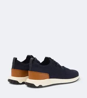 TOD'S Calzino Leather-trimmed Fabric Sneakers