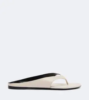 HERBERT LEVINE Sunkissed Leather Thong Sandals