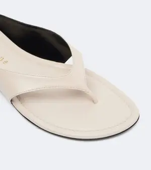 HERBERT LEVINE Sunkissed Leather Thong Sandals