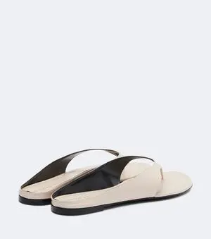 HERBERT LEVINE Sunkissed Leather Thong Sandals