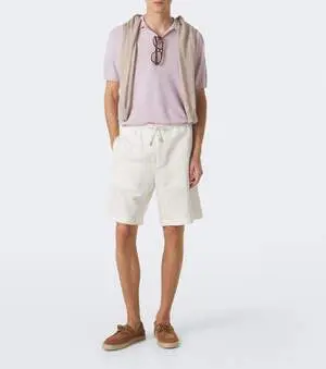 Canali Linen And Silk Shorts
