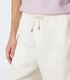 Canali Linen And Silk Shorts