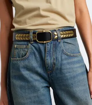 Isabel Marant Étoile Belja Leather Belt - Black