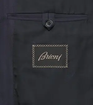 Brioni Striped Wool Suit - Blue