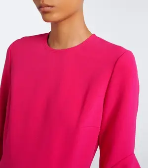 ROKSANDA Cady Gown With Flared Sleeves