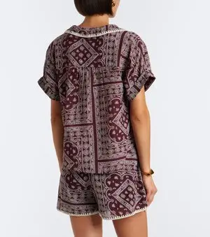 Veronica Beard Ilene Printed Cotton-blend Shirt