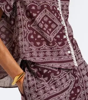 Veronica Beard Ilene Printed Cotton-blend Shirt