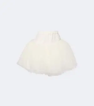 Simone Rocha Tulle Mini Skirt - White