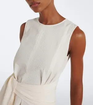 JW Anderson Cotton Cloqu� Midi Dress