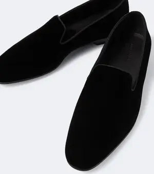 Manolo Blahnik Mario Velvet Loafers
