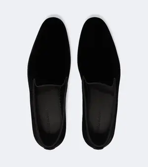 Manolo Blahnik Mario Velvet Loafers