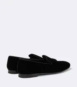 Manolo Blahnik Mario Velvet Loafers