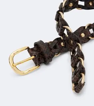 Isabel Marant Étoile Bali Snake-effect Leather Belt