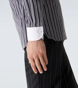 TOM FORD Striped Cotton Poplin Shirt
