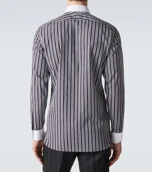 TOM FORD Striped Cotton Poplin Shirt