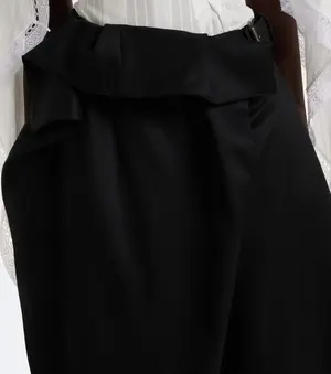 JW Anderson Belted Wool Wide-leg Pants