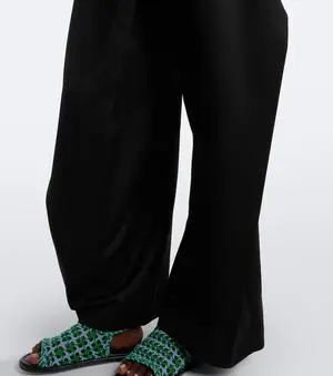 JW Anderson Belted Wool Wide-leg Pants
