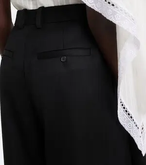 JW Anderson Belted Wool Wide-leg Pants