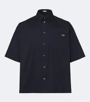 Loewe Anagram Cotton Twill Shirt - Blue