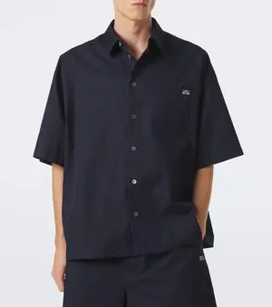 Loewe Anagram Cotton Twill Shirt - Blue