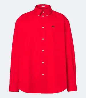 Loewe Anagram Cotton Twill Shirt - Red