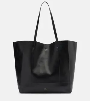 TOTEME Roam Large Leather Tote Bag - Black