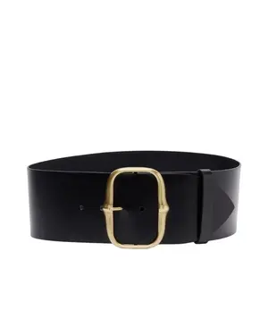 Isabel Marant Étoile Toile Blisia Leather Belt - Black