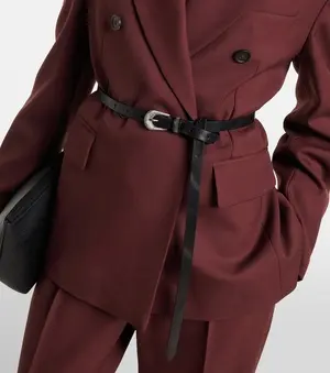 Brunello Cucinelli Monili Leather Belt