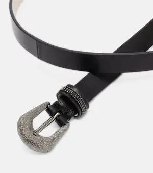 Brunello Cucinelli Monili Leather Belt