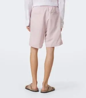 Canali Linen And Silk Shorts