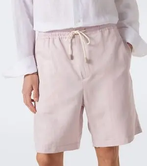 Canali Linen And Silk Shorts